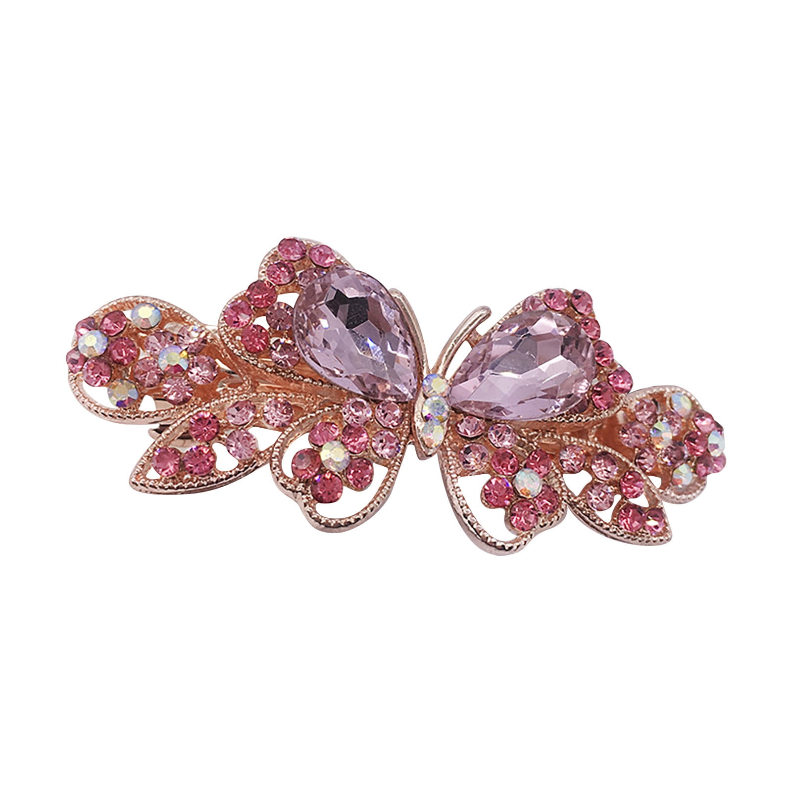 Niahfd Crystal Rhinestone Hair Clip Elegant Temperament Ponytail ...