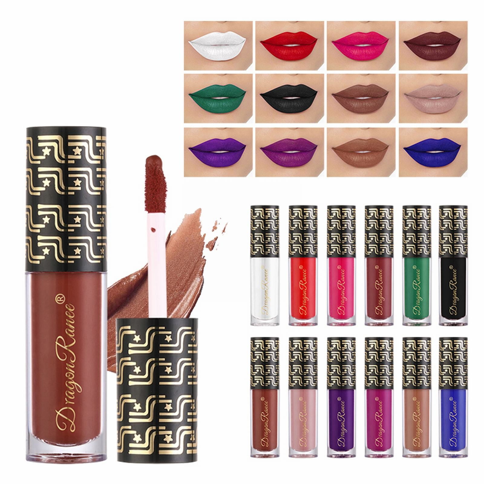 Niahfd Lip Oil Matte Matte Purple Blue Green Black Ryujin European and ...