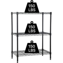 ZenSports 3-Tier Heavy Duty Storage Shelving with Wheels, 220lbs Steel ...
