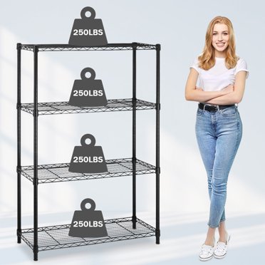 NiamVelo 6 Tier Commercial Wire Shelving Unit, Adjustable Metal Shelf ...