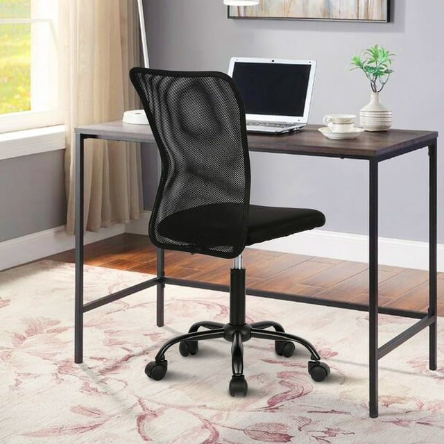 NiamVelo Ergonomic Desk Chair - Armless, Adjustable, Mid-Back, Mesh ...