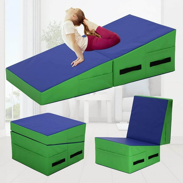 NiamVelo Incline Gymnastics Mat, Folding Tumbling Mats Gymnastics ...