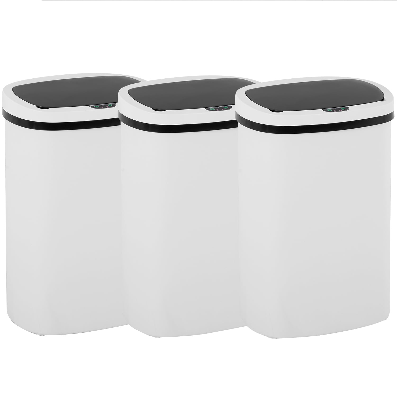 NiamVelo Kitchen Trash Can with Lid, 13 Gallon Garbage Can Automatic ...