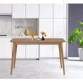 NiamVelo Modern Kitchen Table, 47inch Wood Dining Table Rectangular ...