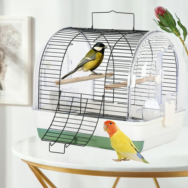 NiamVelo Portable Travel Bird Carrier Cage with Perch Lightweight ...