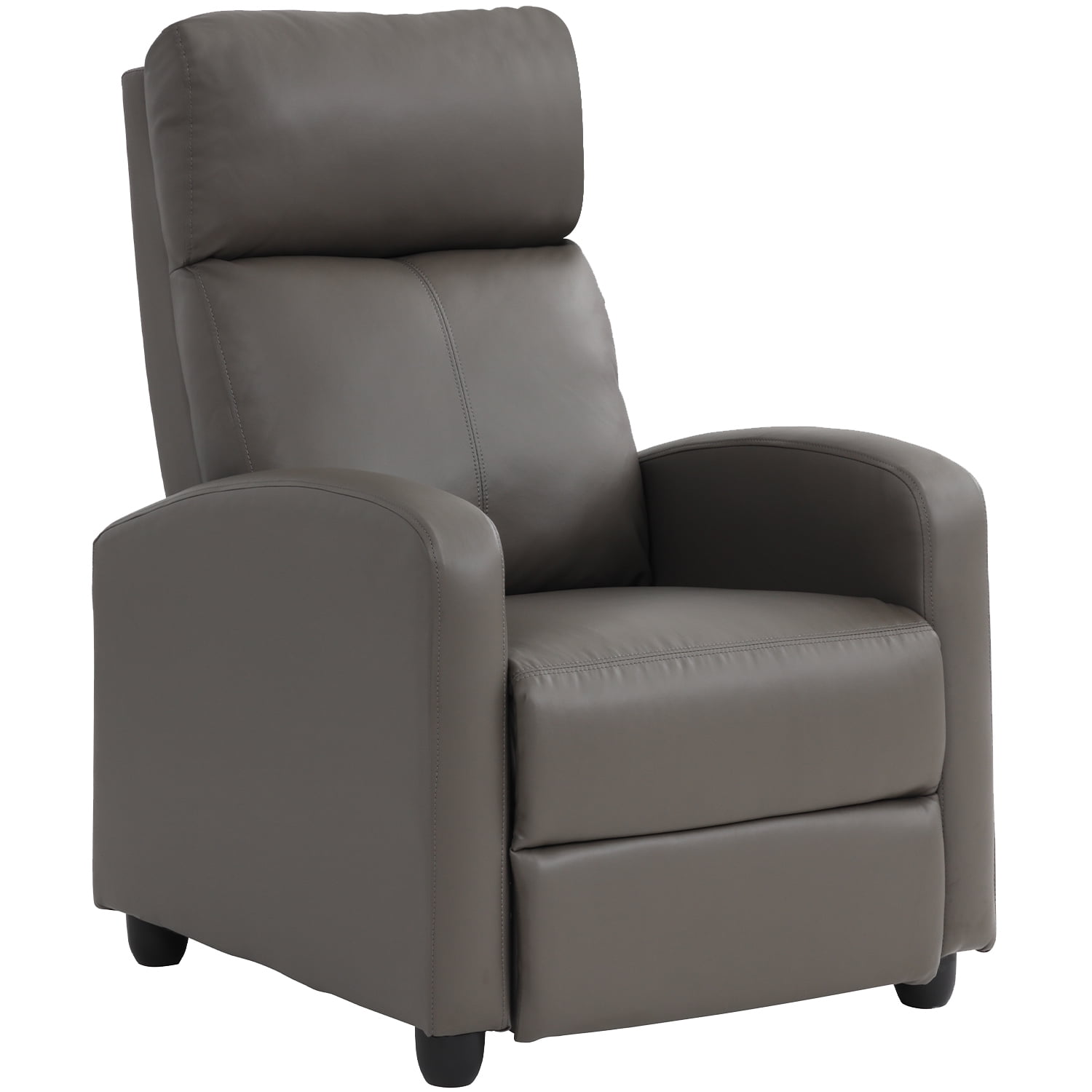 NiamVelo Recliner Chair for Adults, PU Leather Recliner Sofa with ...