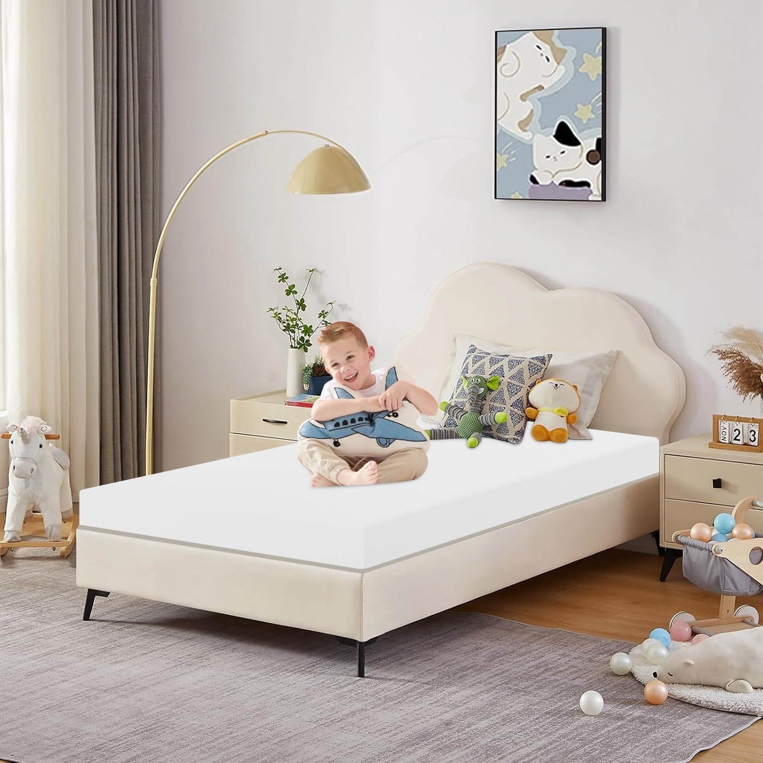 NiamVelo Twin Mattress 5 inch Memory Foam Mattress Medium Firm ...