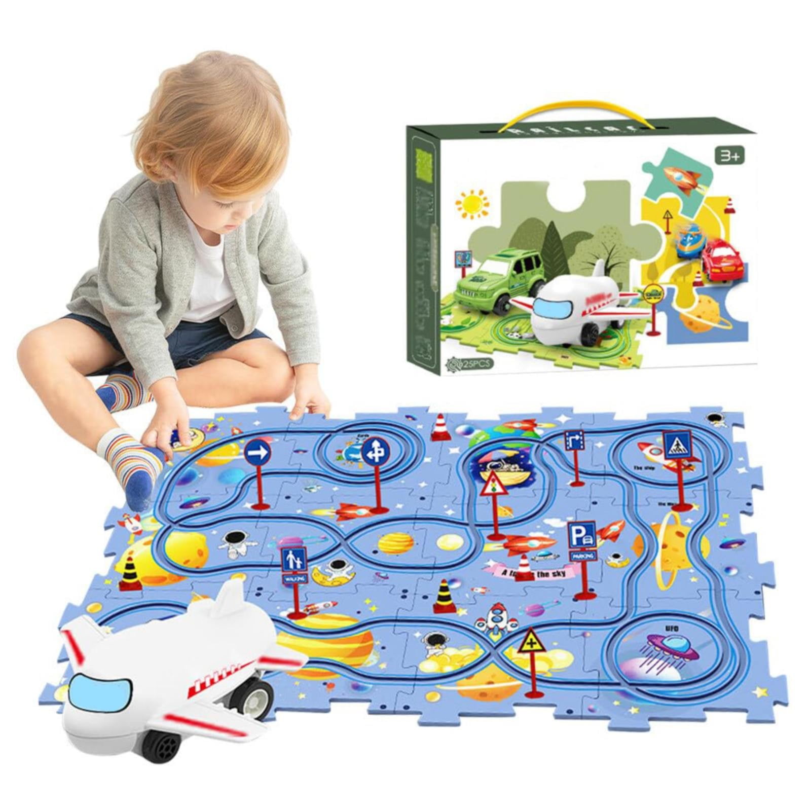 Niaviben Chess & Card Game Toys DIY Assembling Electric Trolley Puzzle ...