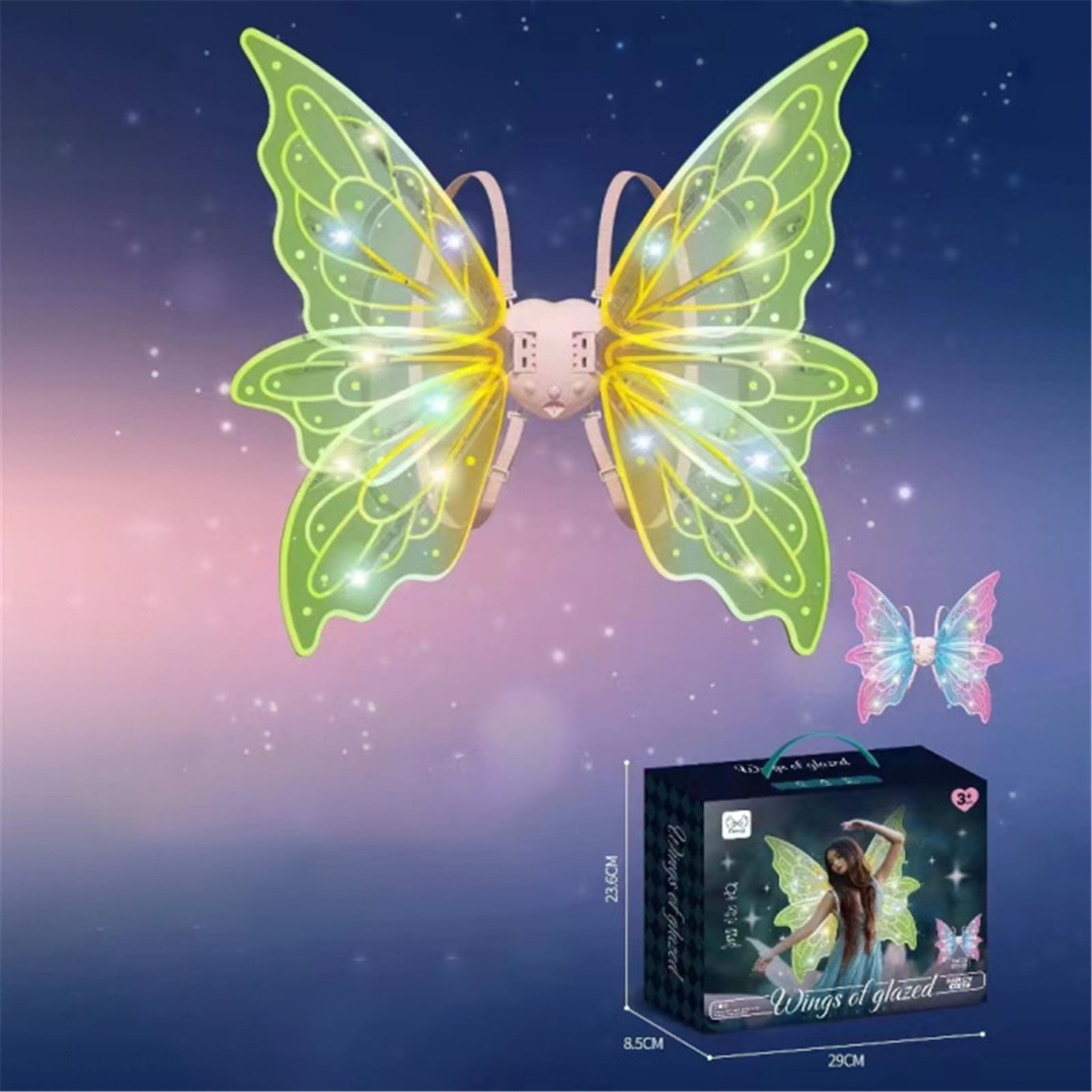 Niaviben Cosplay props & Cosplay Halloween Electronic Glitter Butterfly ...