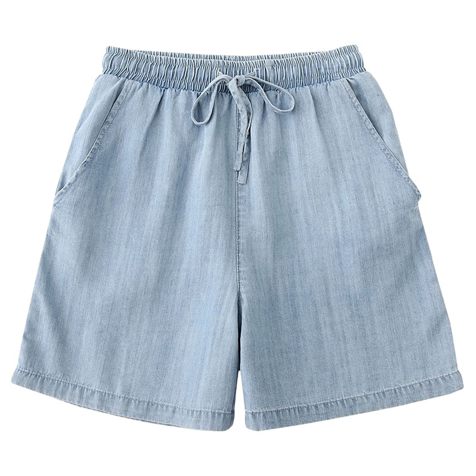 Niaviben Denim Short Overalls for Women Long Jean Shorts for Women ...