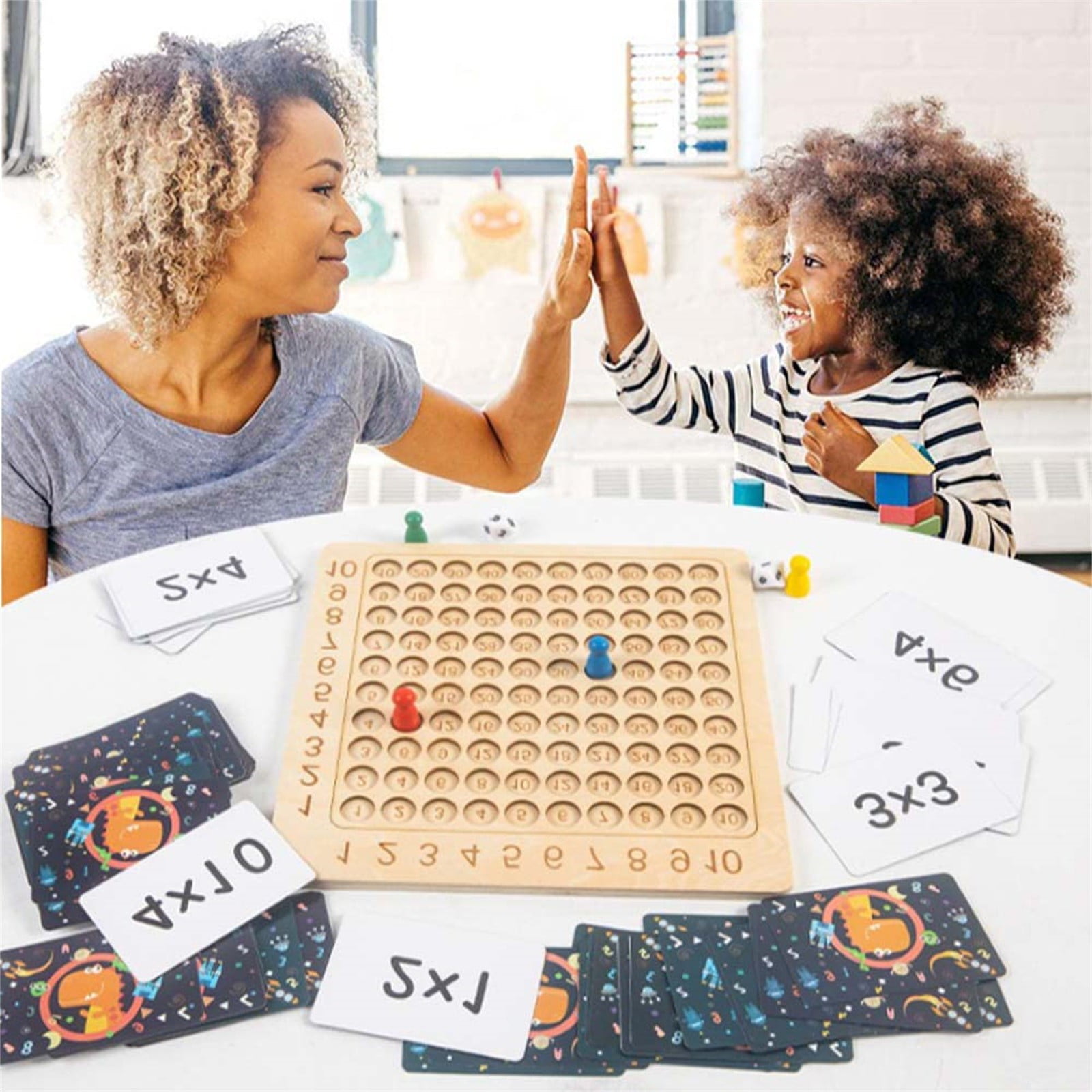 Niaviben Education Wooden Math Multiplication Board Kids Multiplication ...