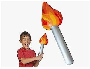 Niaviben Inflatable Toy Inflatable Torch Torch Stick Inflatable Flame ...