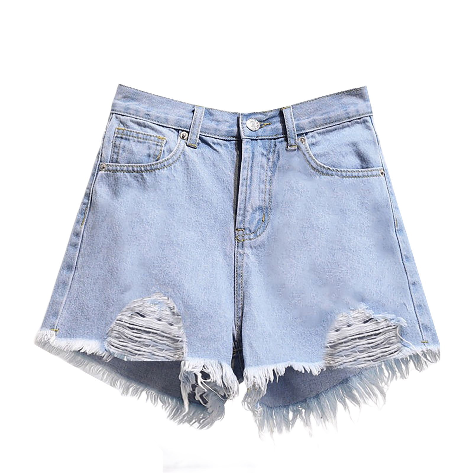 Niaviben Jean Short Overalls for Women Ripped Jean Shorts Women Baggy ...