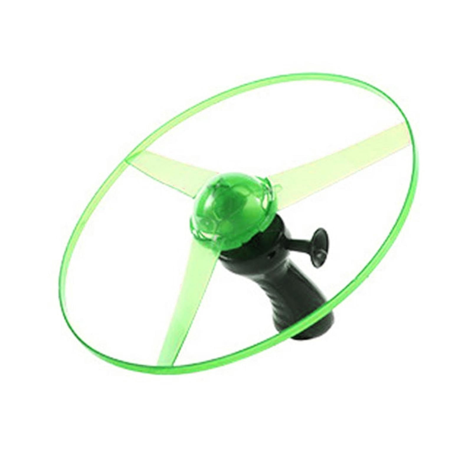 Niaviben Outdoor Toys 3pc Luminous Pull Wire Flying Saucer UFO Luminous ...