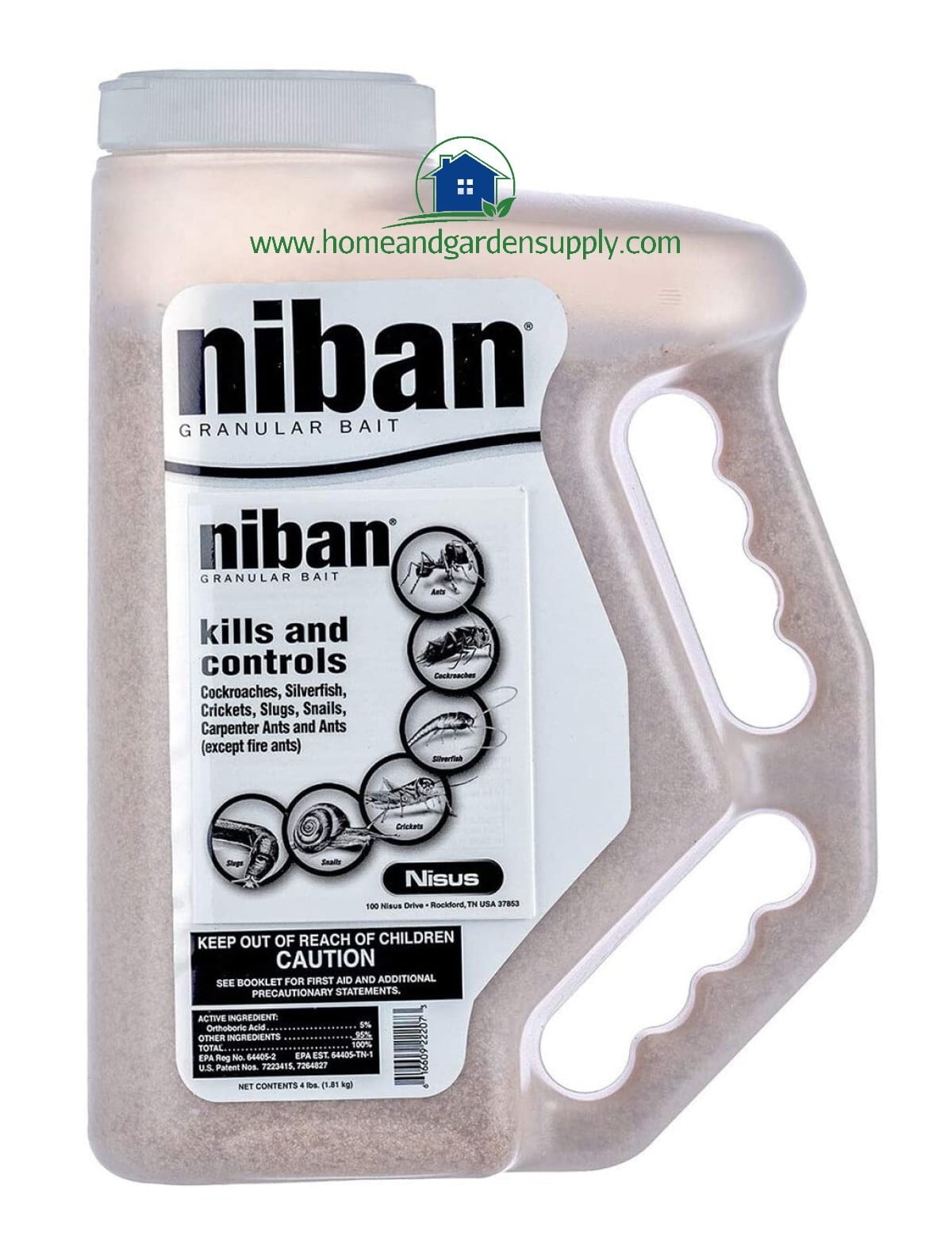 Niban Granular Insect Bait For Crawling Insects 4 lb Jug by Nisus ...