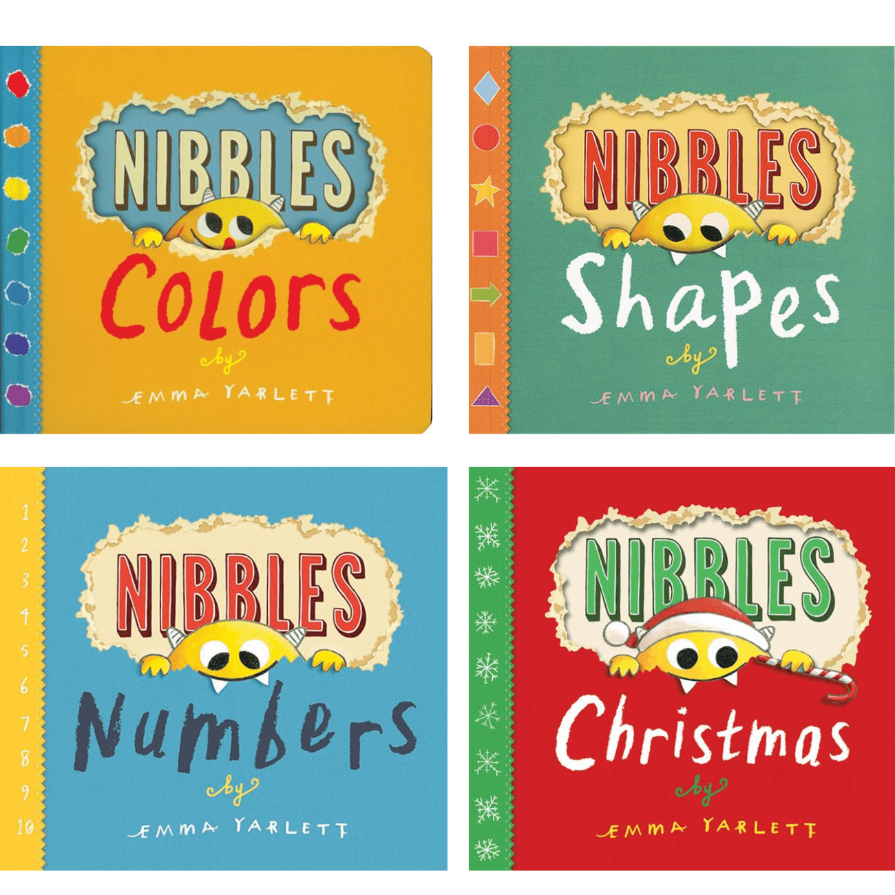 Nibbles Board Book Set: Nibbles Colors; Nibbles Shapes; Nibbles Numbers ...