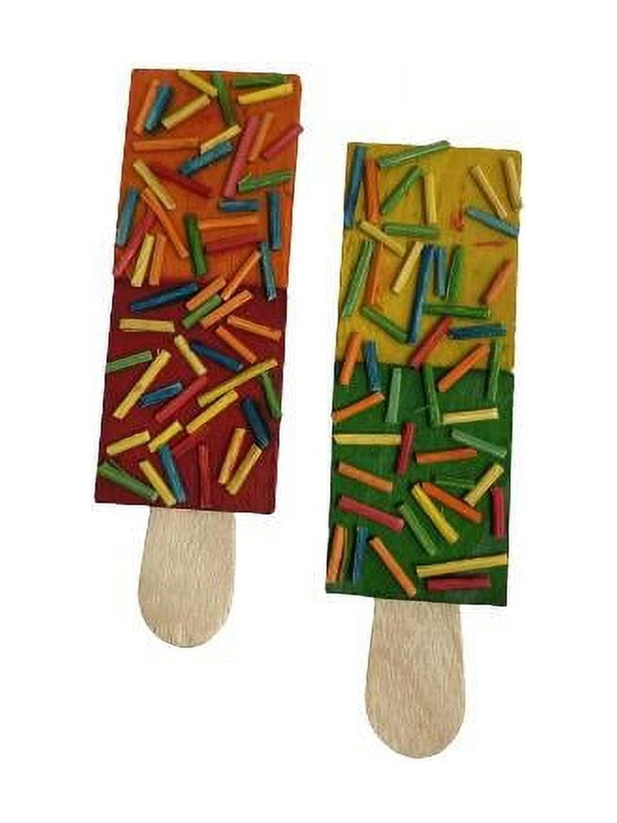 Nibbles Crunchy Sprinkles Wooden Popsicle Sticks - Walmart.com