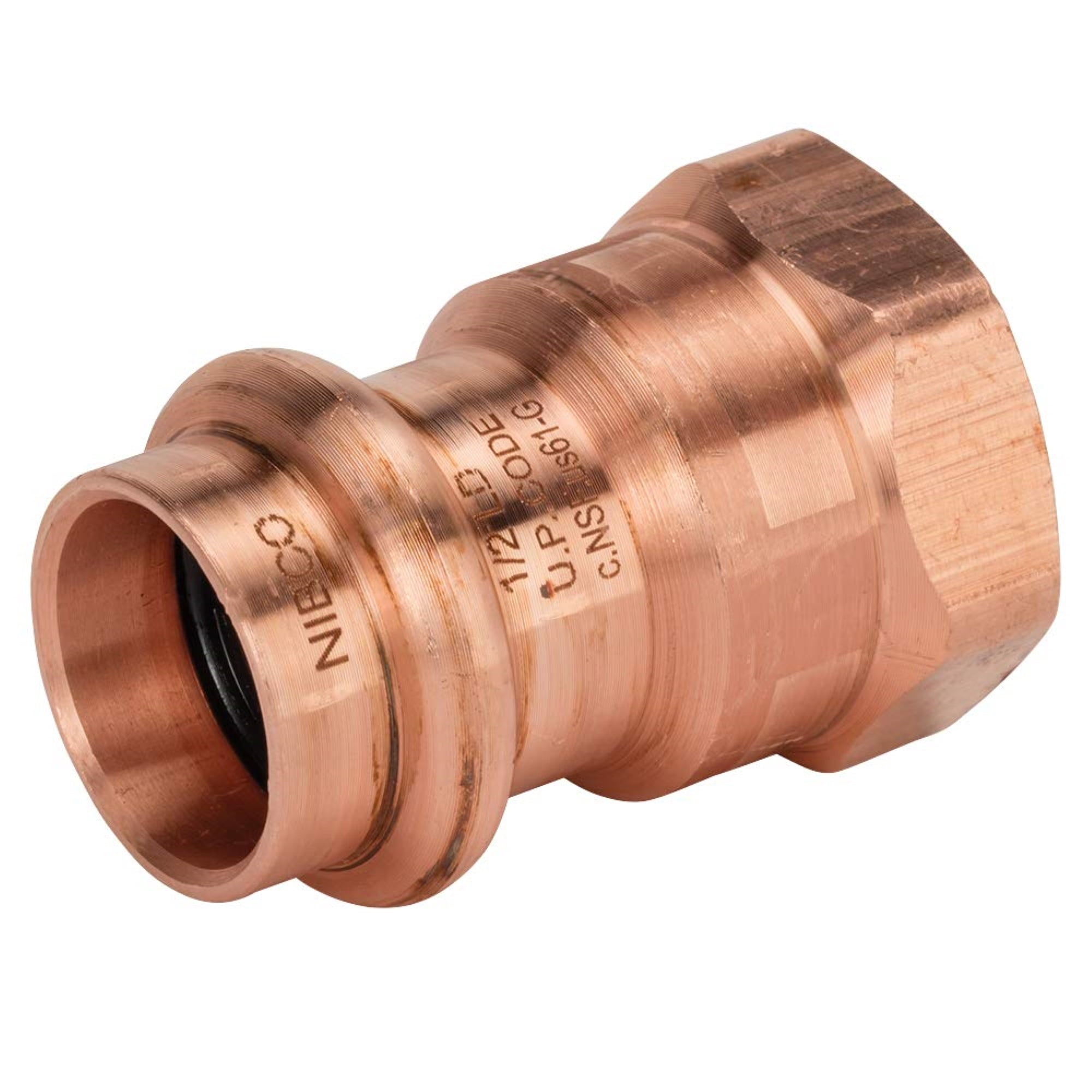 Nibco 9025250PCU 1 In. Press by Female Copper Pipe Adapter - Quantity 5 ...