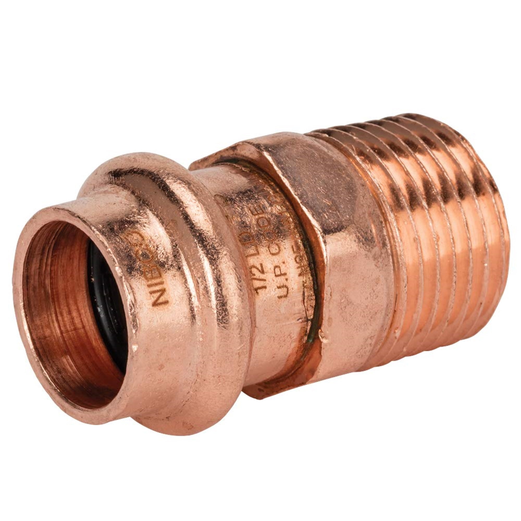 Nibco 9031350PCU 1 In. Press by Male Copper Pipe Adapter - Quantity 1 - Walmart.com