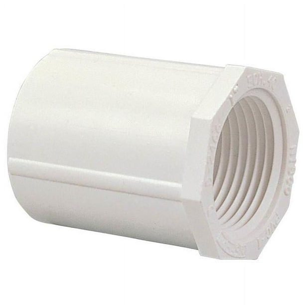 Nibco F01570D 1.5 in. PVC Female Adapter - White - Walmart.com