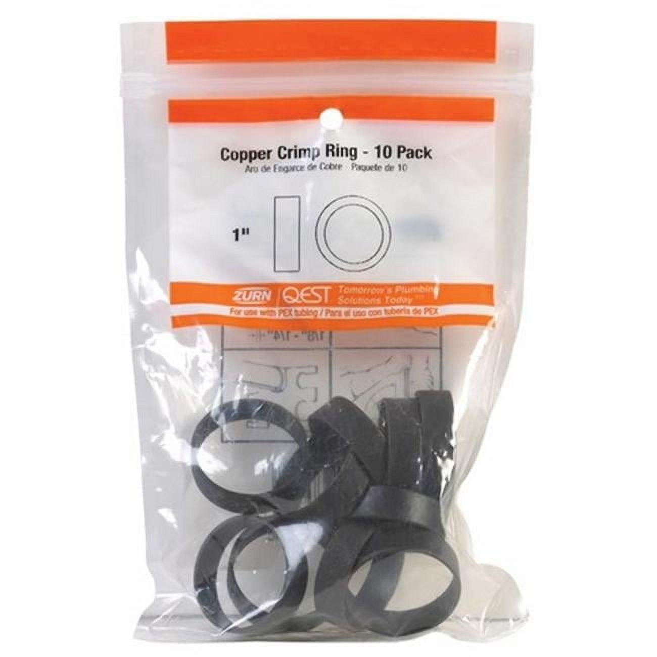 Nibco PX80935R10 Qest 1 in. Pex Crimp Ring - Walmart.com