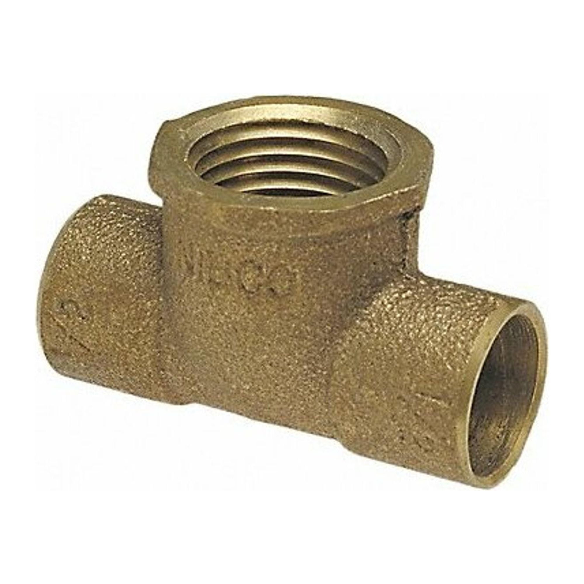 Nibco Reducing Tee,Cast Bronze,1/2",CxCxFNPT 712R 1/2X1/2X1/4 - Walmart.com