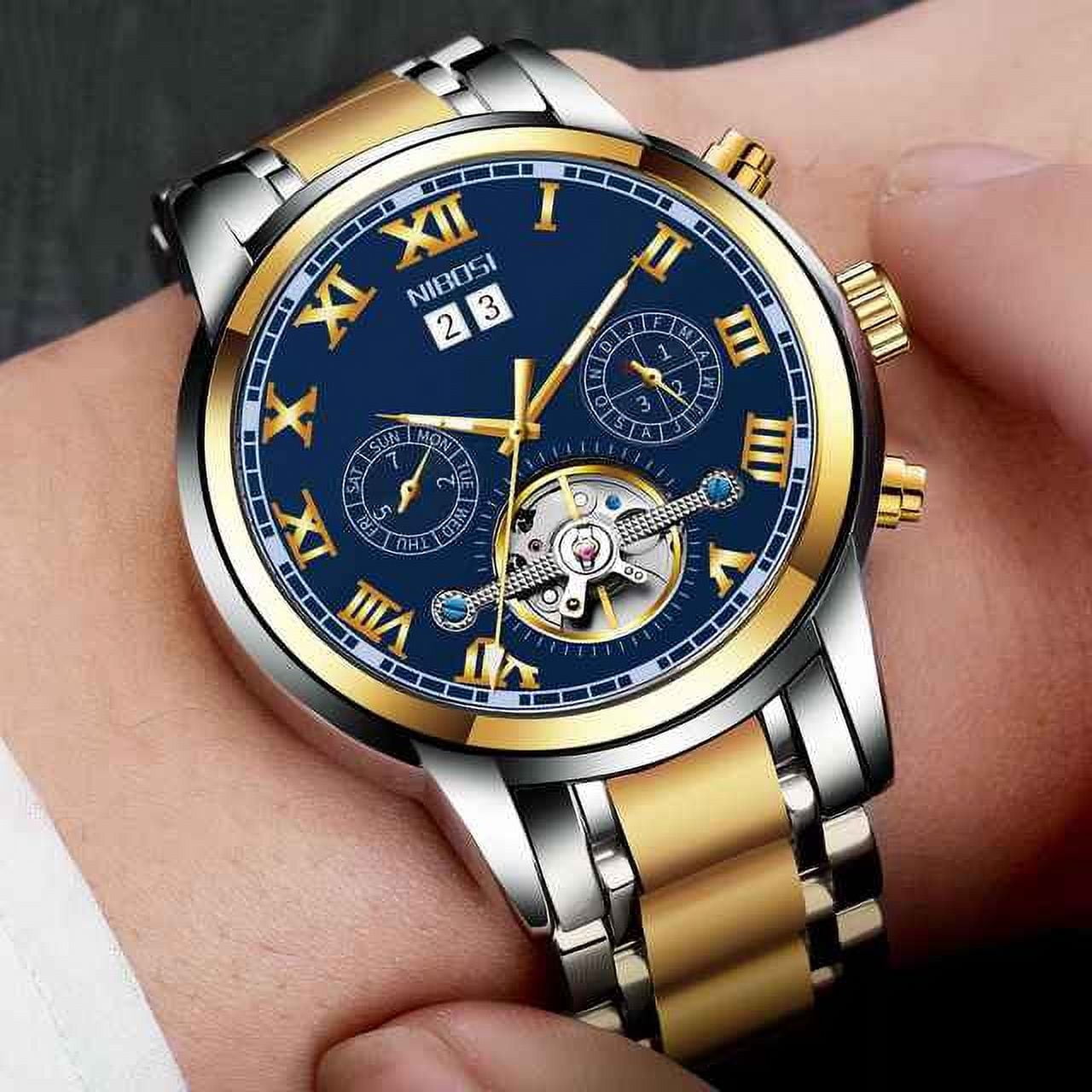 Nibosi Mechanical Watch Top Brand Luxury Mens Watches Automatic Luxury ...