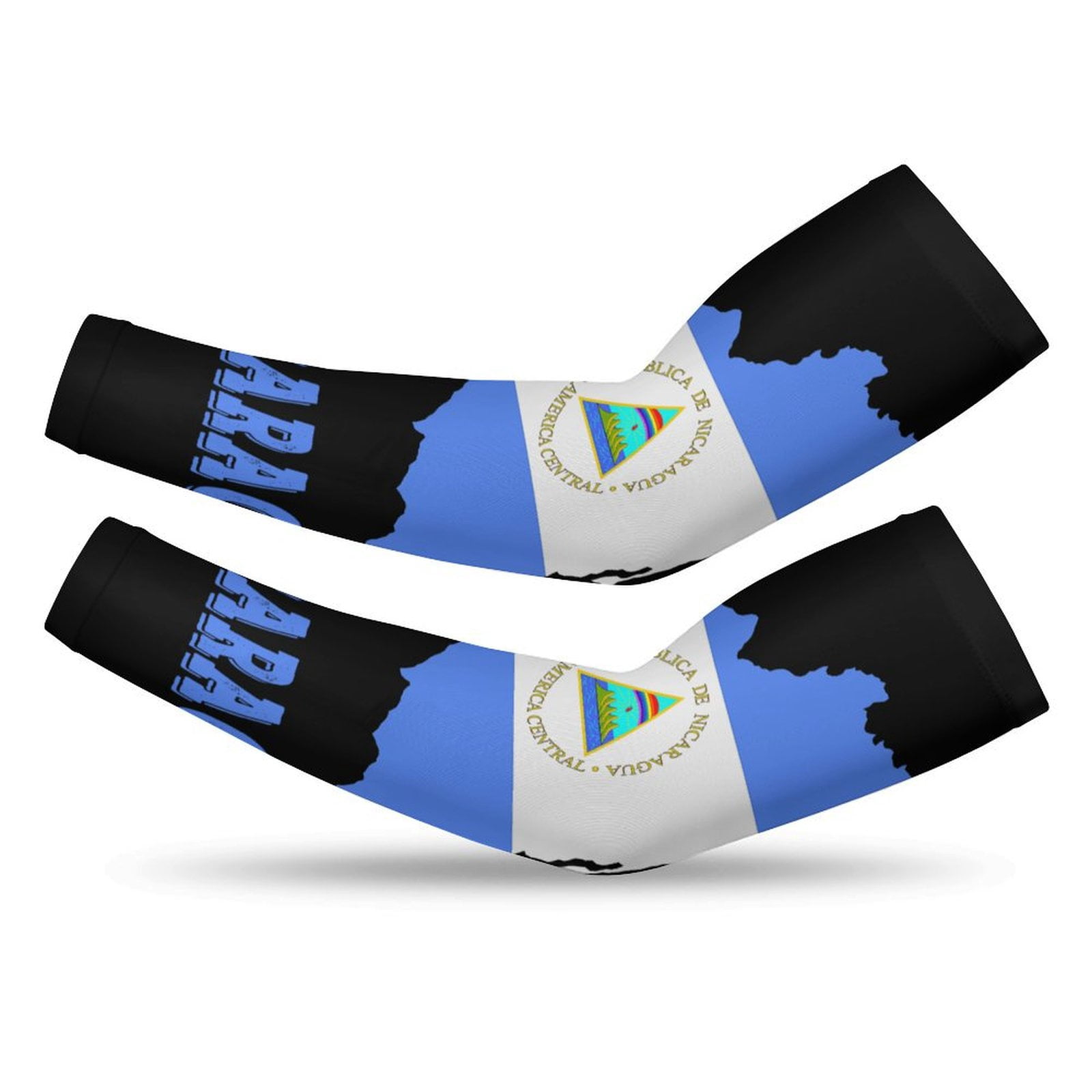 Nicaragua Map Flag Ice Cooling Arm Sleeves for Men Women,Patriotic Flag ...