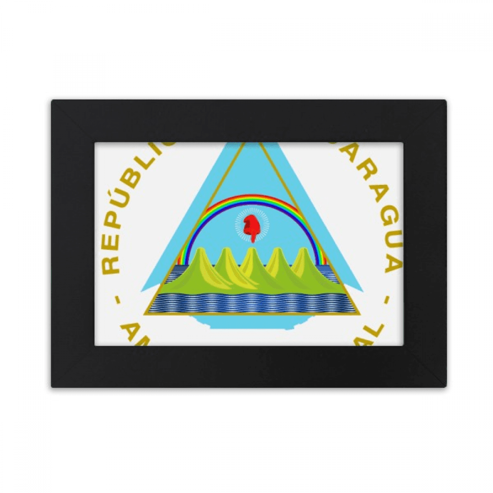 Nicaragua National Emblem Desktop Photo Frame Ornaments Picture Art ...