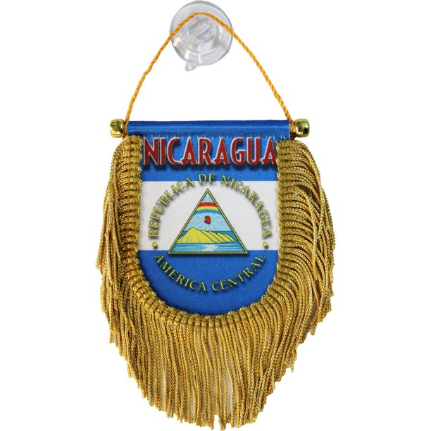 Nicaragua - Window Hanging Flag (Shield) - Walmart Business Supplies