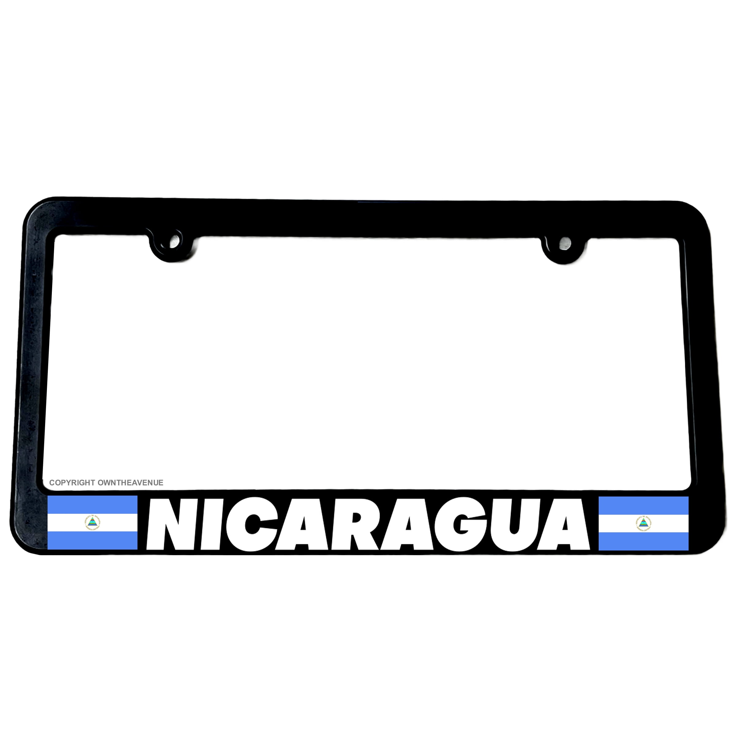 Nicaragua World Country Flag Car Truck Auto License Plate Frame ...