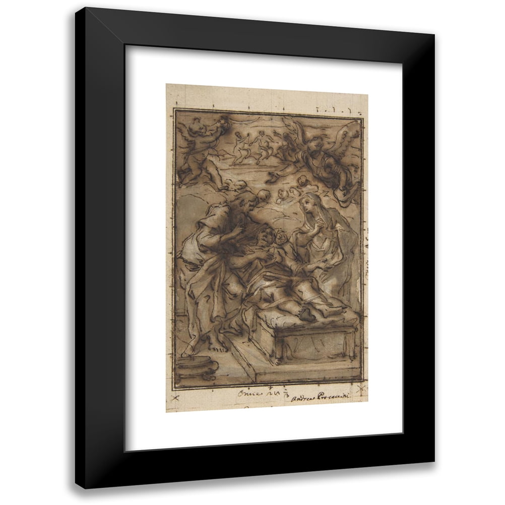 Niccolò Ricciolini 12x18 Black Modern Framed Museum Art Print Titled ...