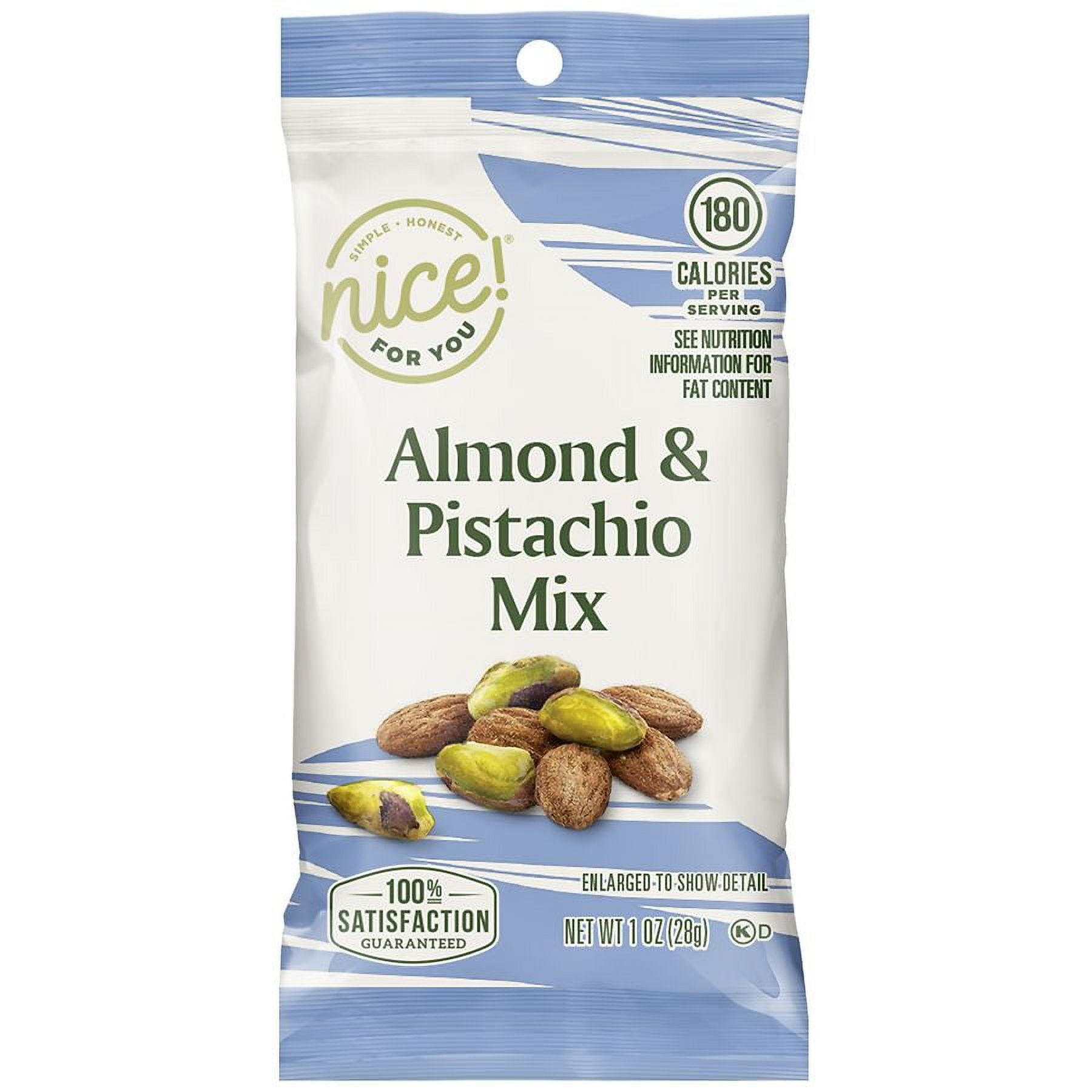 Nice! Almond/Pistachio Mix 1.0 oz Pack of 2 - Walmart.com