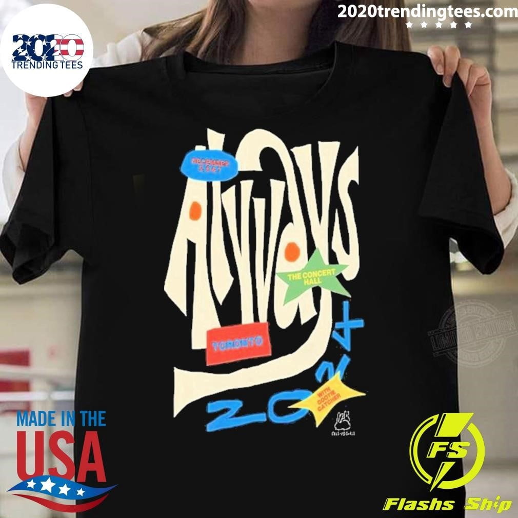 Nice Alvvays Toronto The Concert Hall 2024 T-shirt - Walmart.com