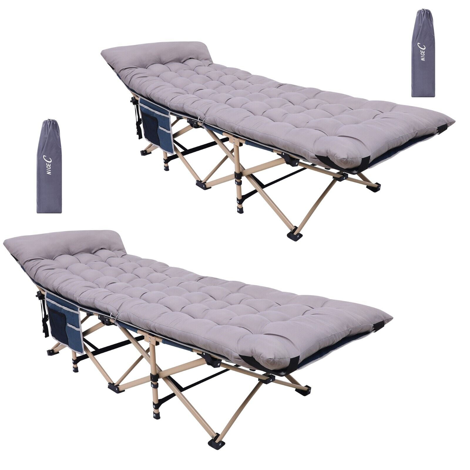 Camping Cots with Removable Mattress, Lounge Chair, Cot for adults ...