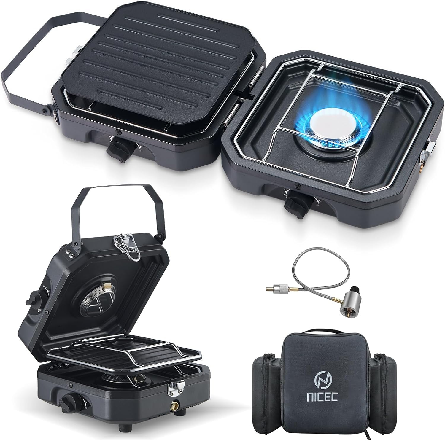 Nice C Camping Stove, Camping Stove Propane, 2 Burner Propane Camping ...