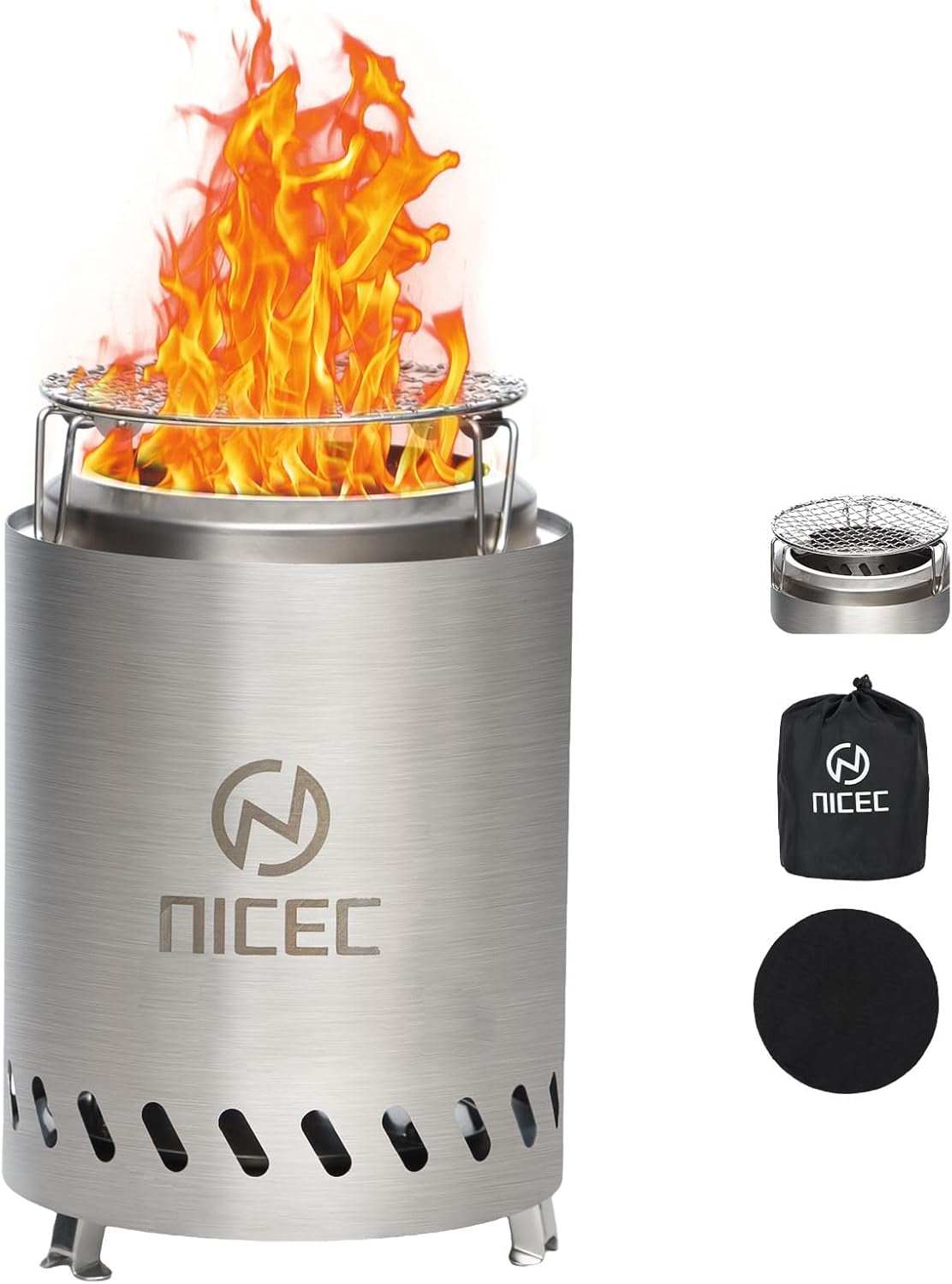 Nice C Fire Pits, 7.1 Inch Smokeless Fire Pits, Portable Fire Pit ...