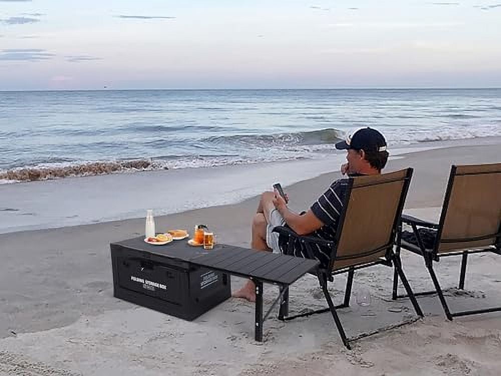 Nice C Folding Table, Storage Bin with Table, Collapsible Storage Box ...