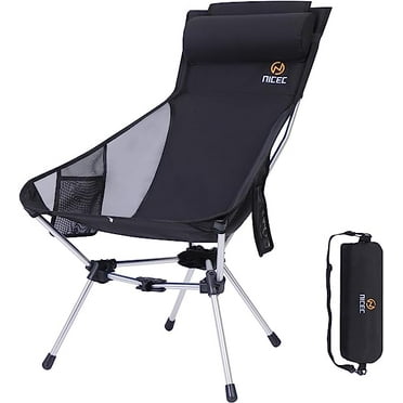 Folding Lightweight Camp Chair High Back Camping Chair Backpacking ...