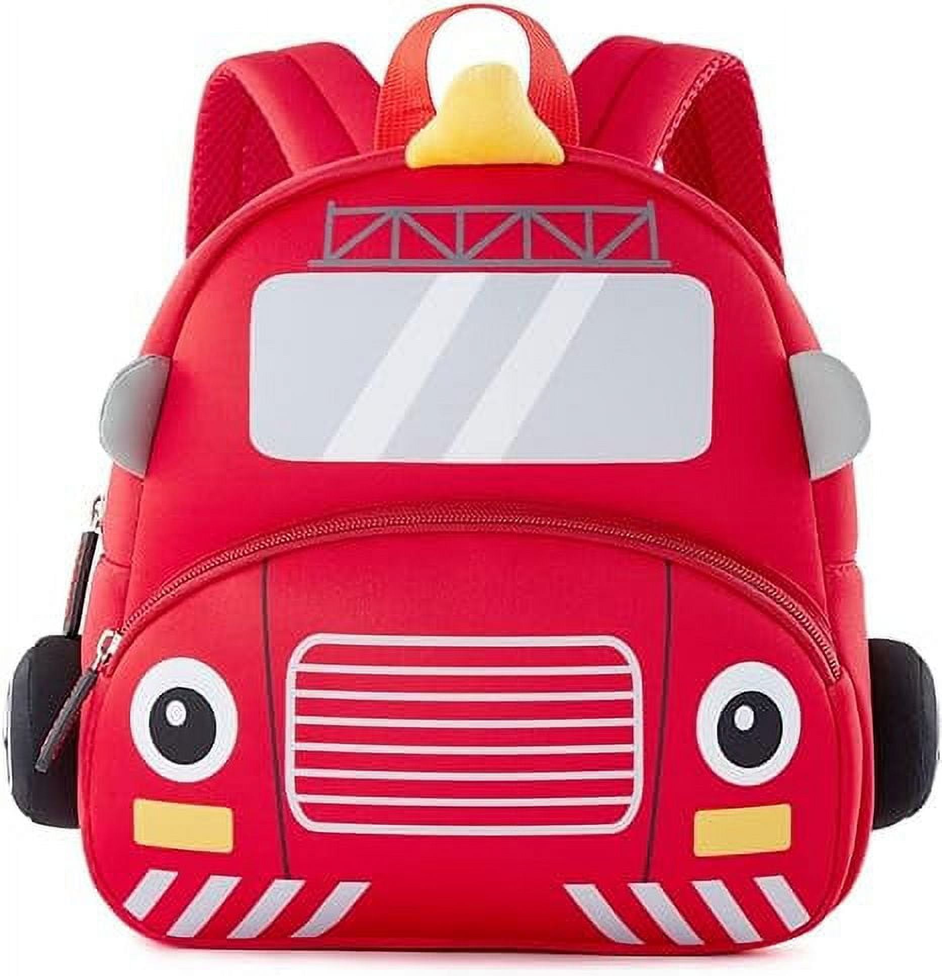 Cute Fire Engine Preschool Backpack for Kids - Lightweight & Durable ...