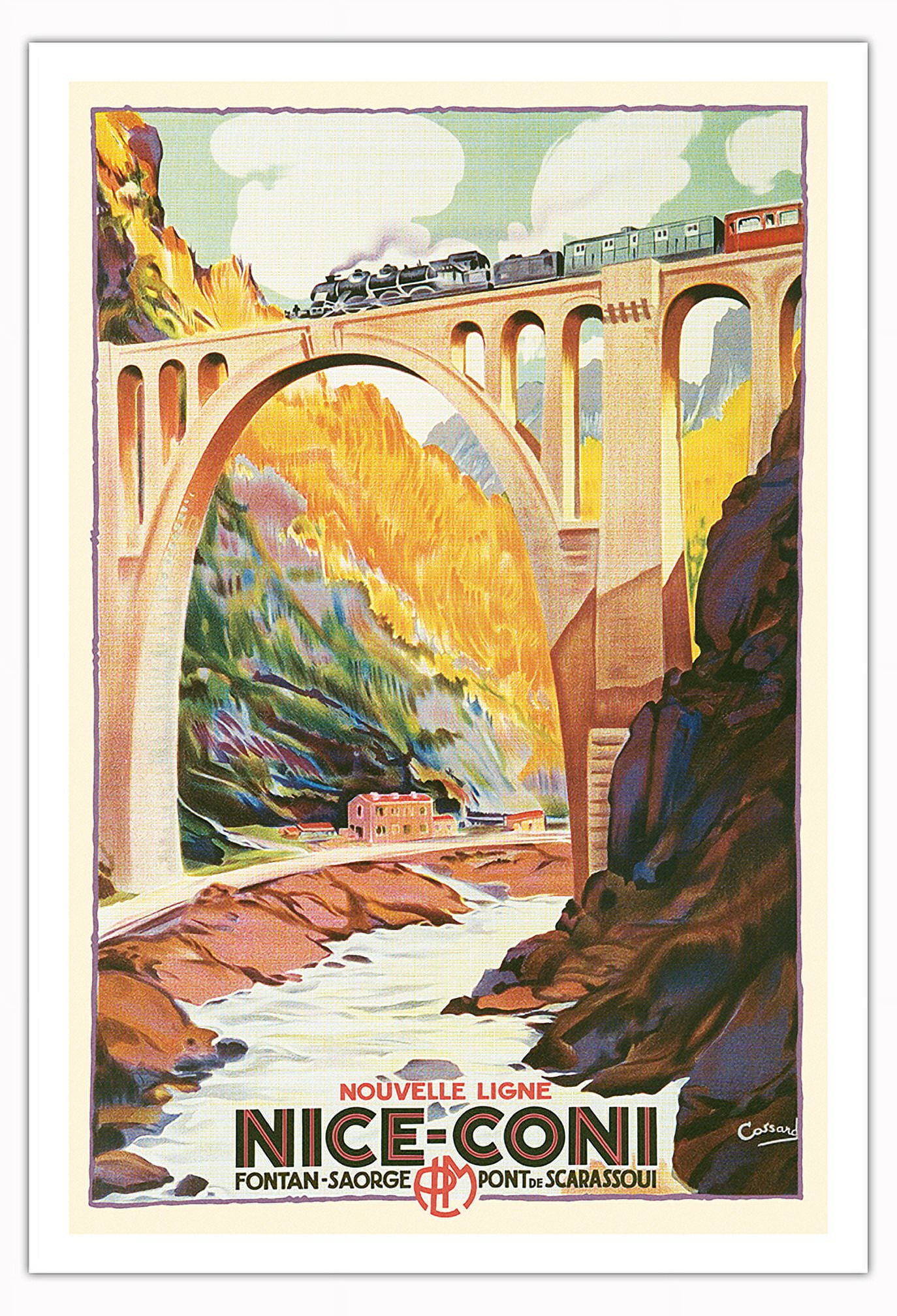 Nice to Coni France - (PLM) French Railroad - Vintage Railroad Travel ...