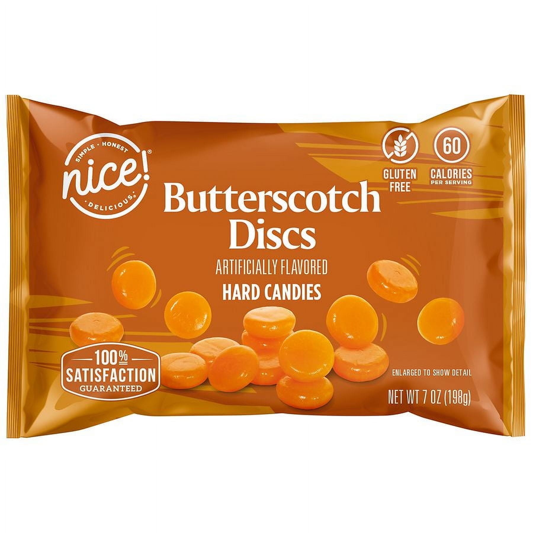 Nice! Discs Hard Candy, Butterscotch 7.0 oz - Walmart.com