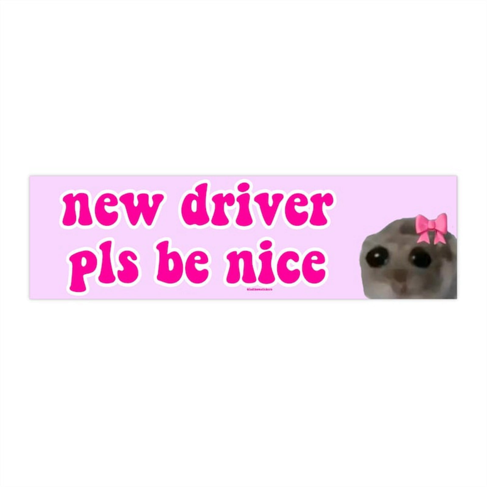 Nice Driver Car Sticker，New Driver Please Be Nice Funny Sticker，Self ...