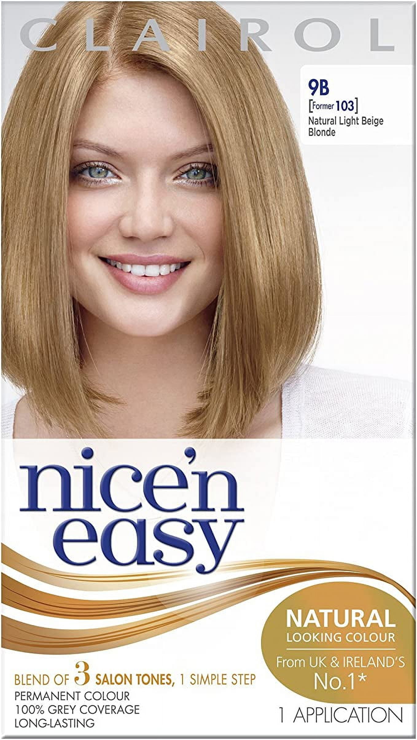 Clairol, Nice & Easy Hair Color, #103 Light Blonde, 1 ct - Walmart.com