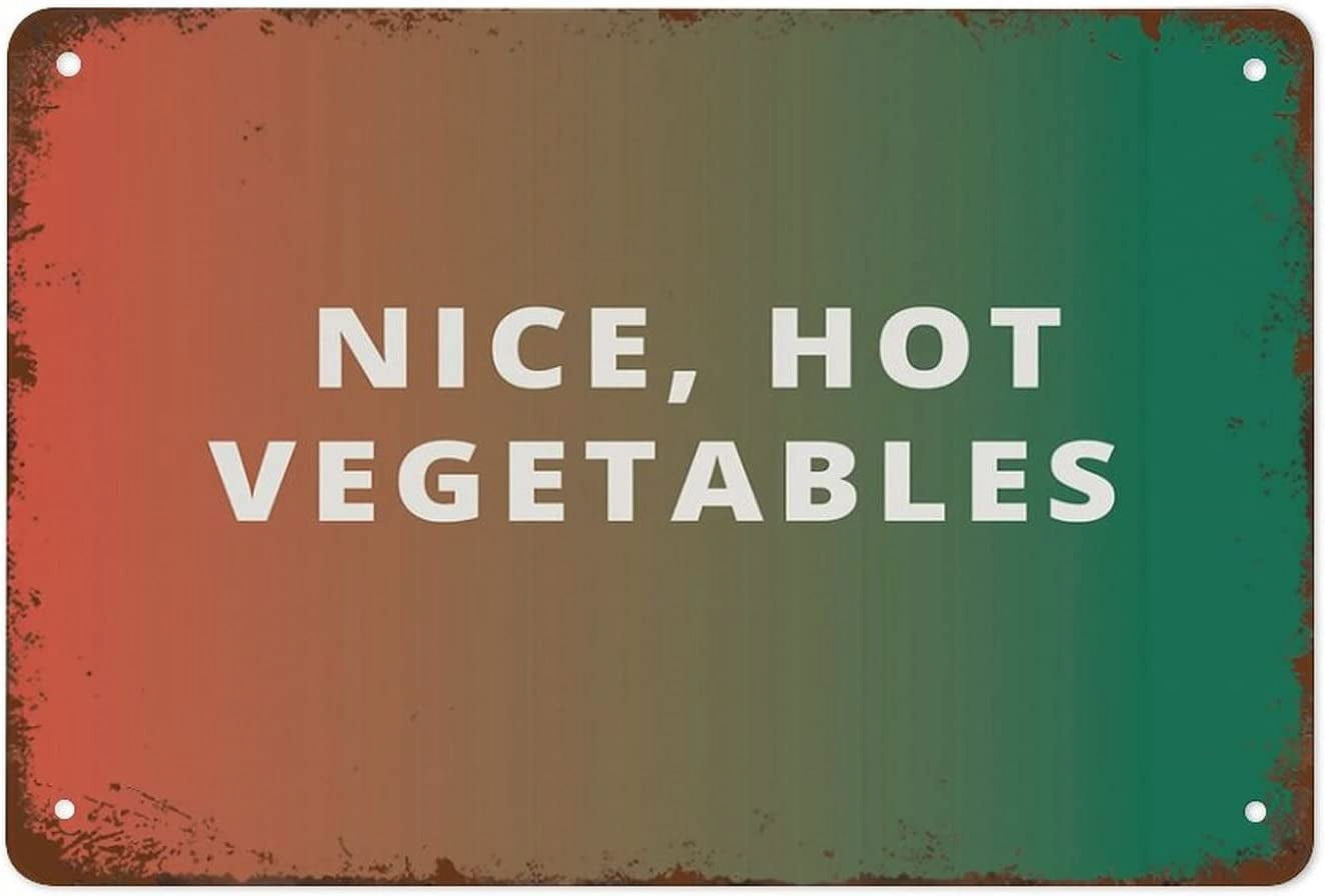 Nice Hot Vegetables Signs- Exquisite Wall Art Decor Inspirational Gift ...