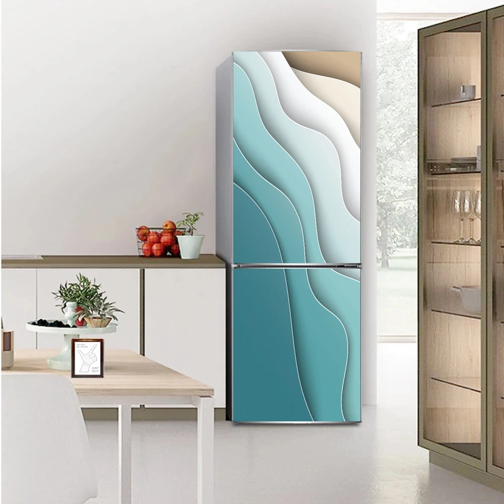 Nice Kitchen Decorative Fridge Covering Full Sticker Fairy Pink Rose ...