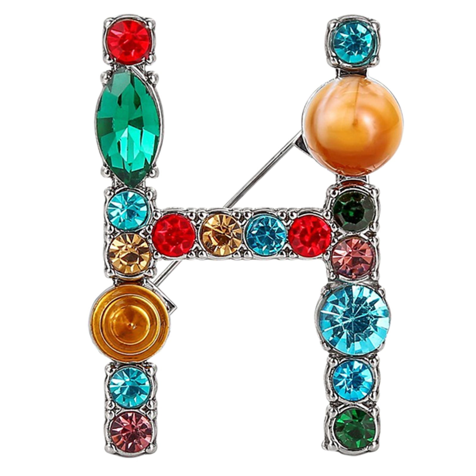 Nice Letter Brooch And Nice Colored Diamond Turquoise Brooch Letter ...