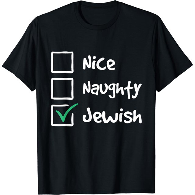 Nice Naughty Jewish - Jews Hebrews Israelites Judaism Pesach T-Shirt ...