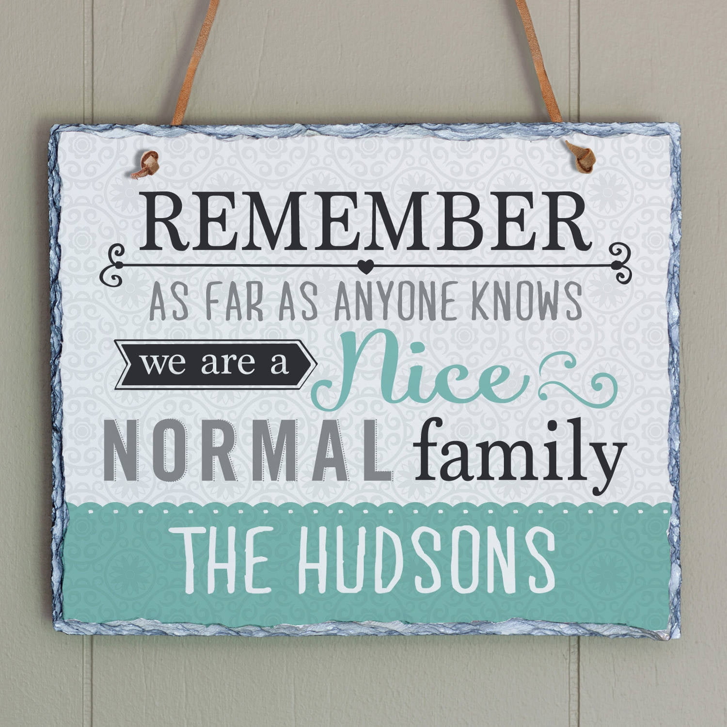Nice, Normal Family Personalized Wall Slate - Walmart.com