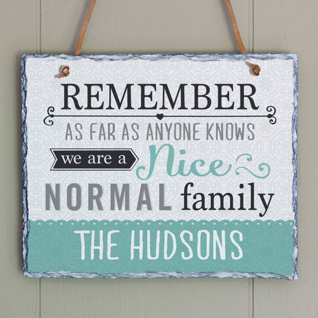 Nice, Normal Family Personalized Wall Slate - Walmart.com